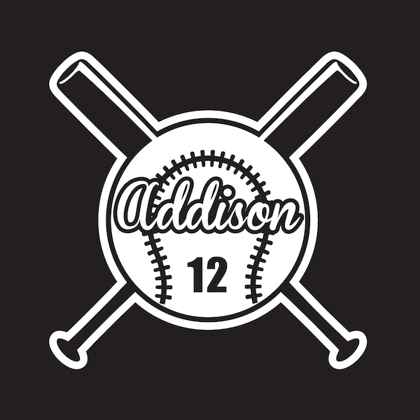Softball Car Decal - Etsy