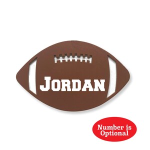 Personalized Football Magnet, Custom Wood Football Refrigerator Magnet ...