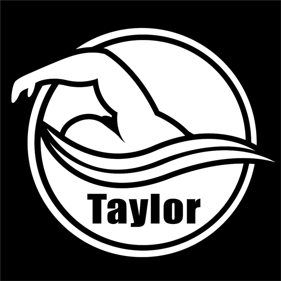 Custom Swim Team Decal, Personalized Swimming Decal, Swimming Car Decal ...