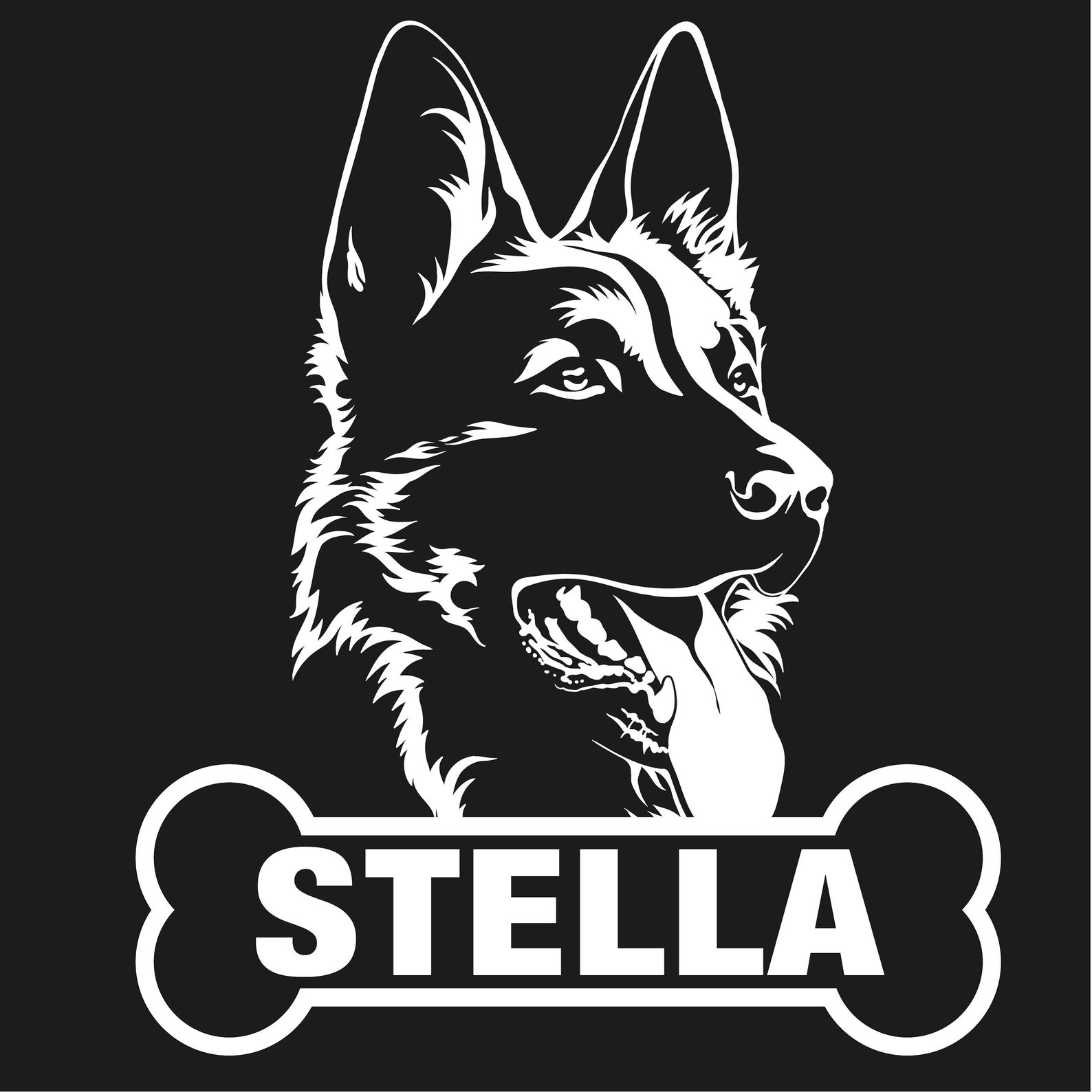 Custom German Shepherd Decal, Personalized German Shepherd Decal, GSD ...