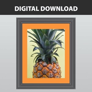 Pineapple Print Digital Download, Pineapple Printable Art, Pineapple ...