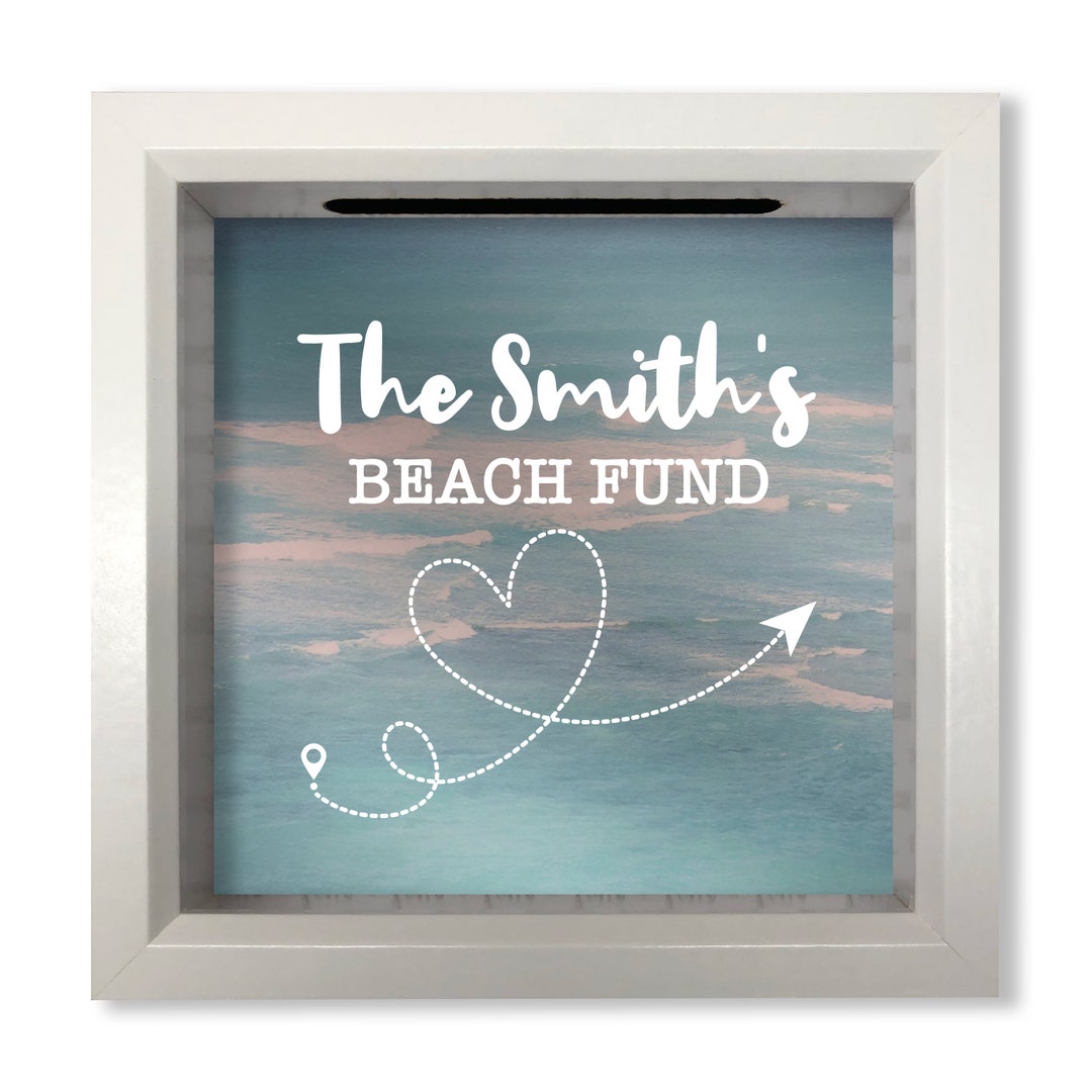 Personalized Travel Fund Bank, Vacation Fund Piggy Bank, Personalized ...