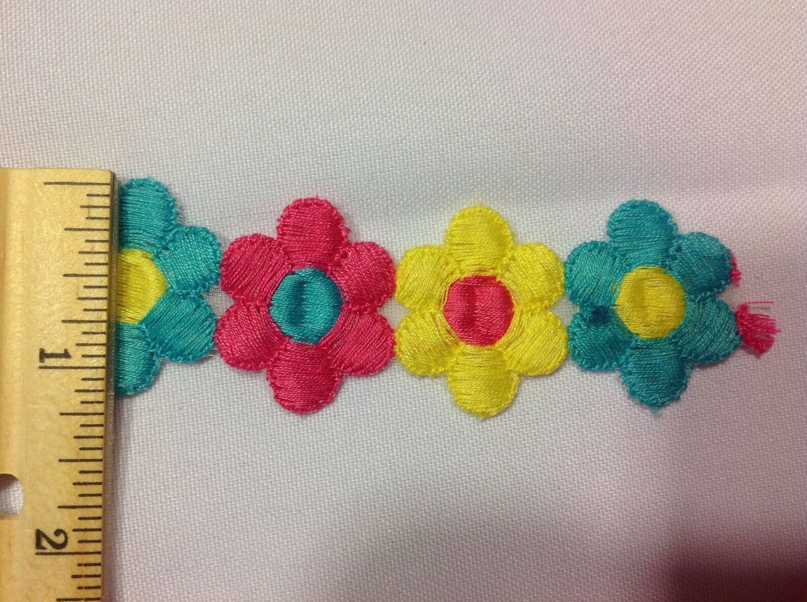Embroidered Flower Trim - Etsy