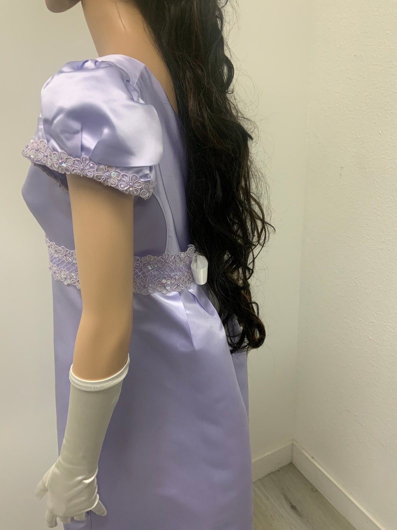 Lavender Empire Waist Regency Style Dress/costume/cosplay - Etsy