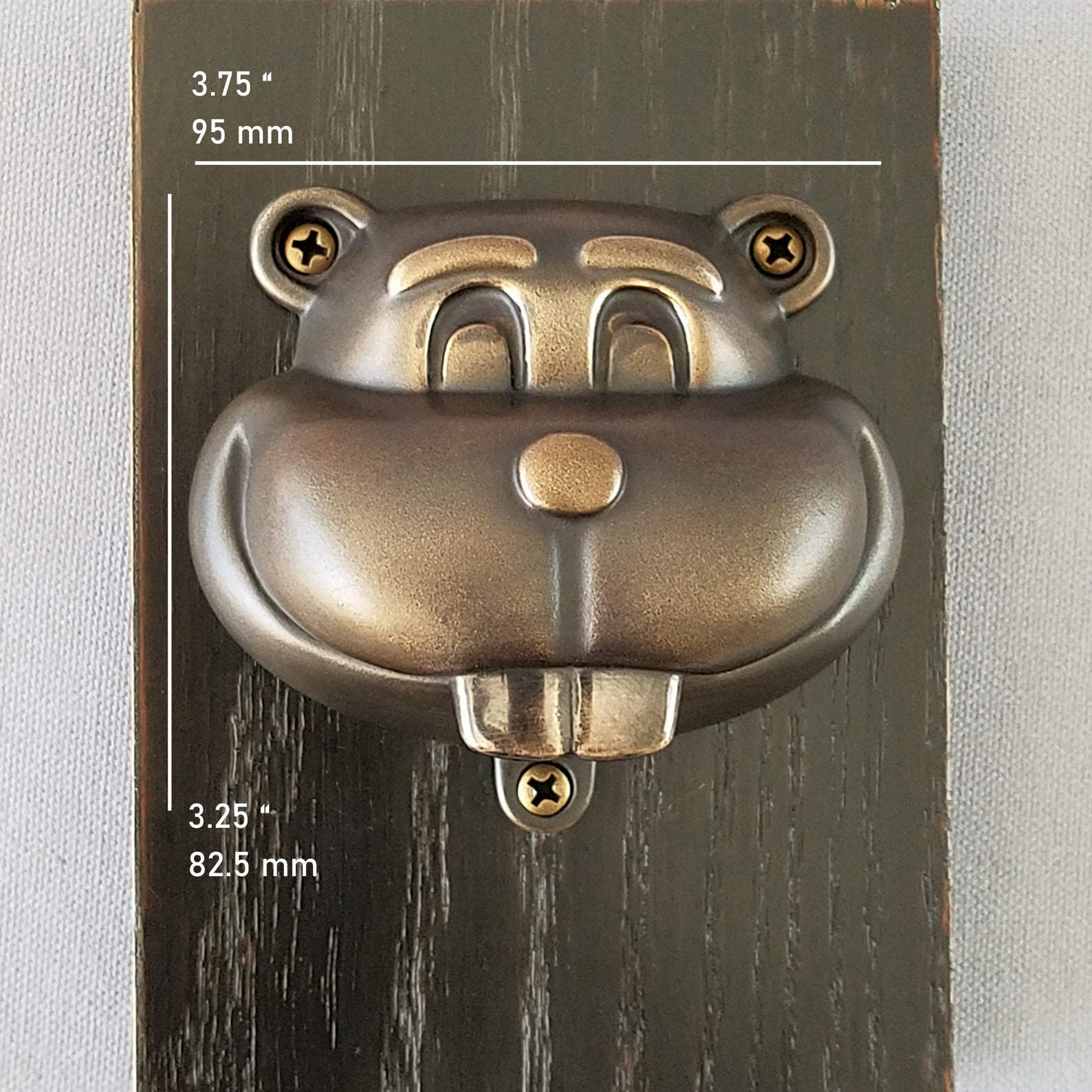 BOTTLE OPENER WALL Mount Cast Bronze Sculpture: the Gopher - Etsy