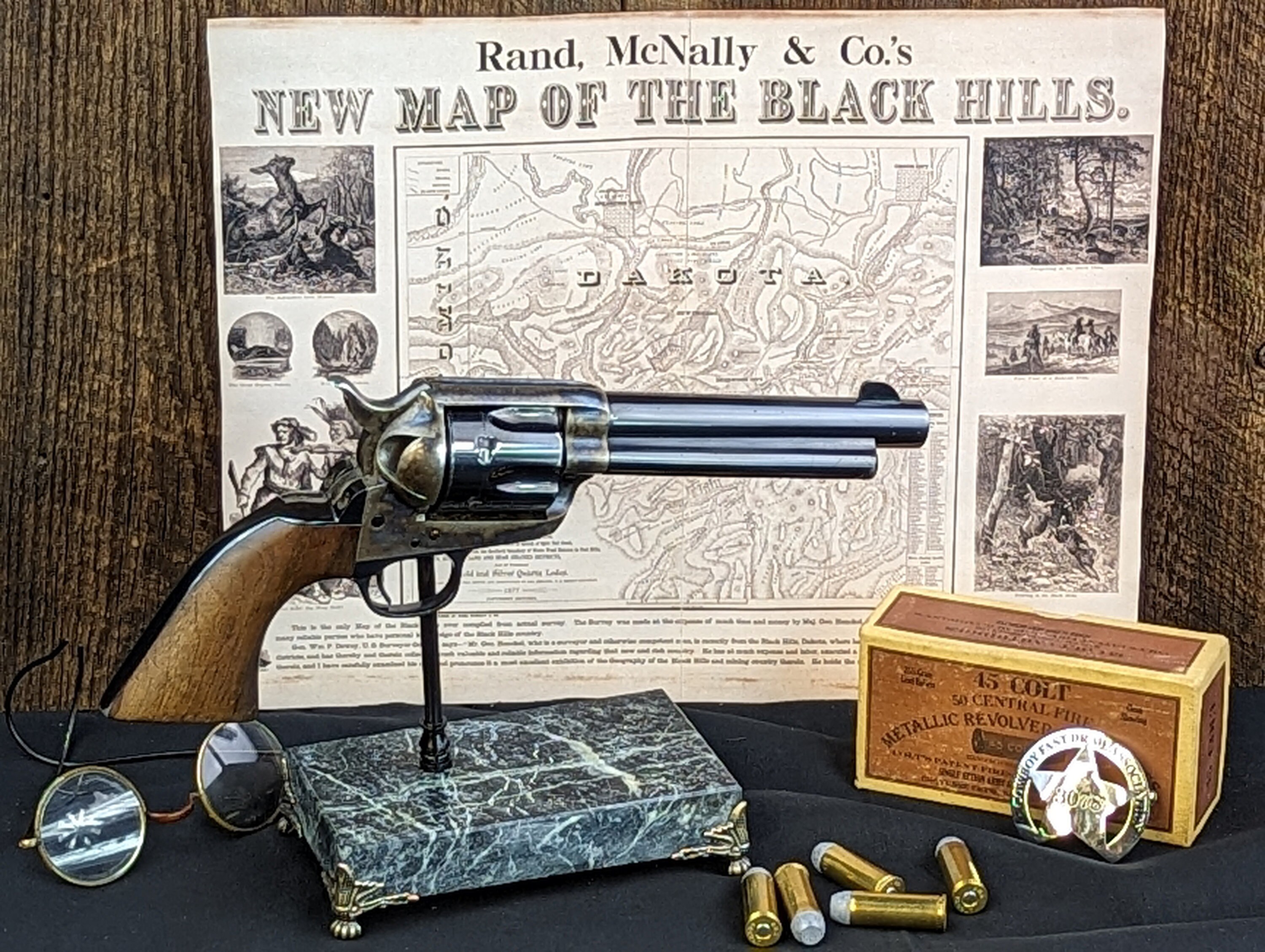 Revolver Stand Cowboy Action Shooting Colt Single Action Army Grey ...