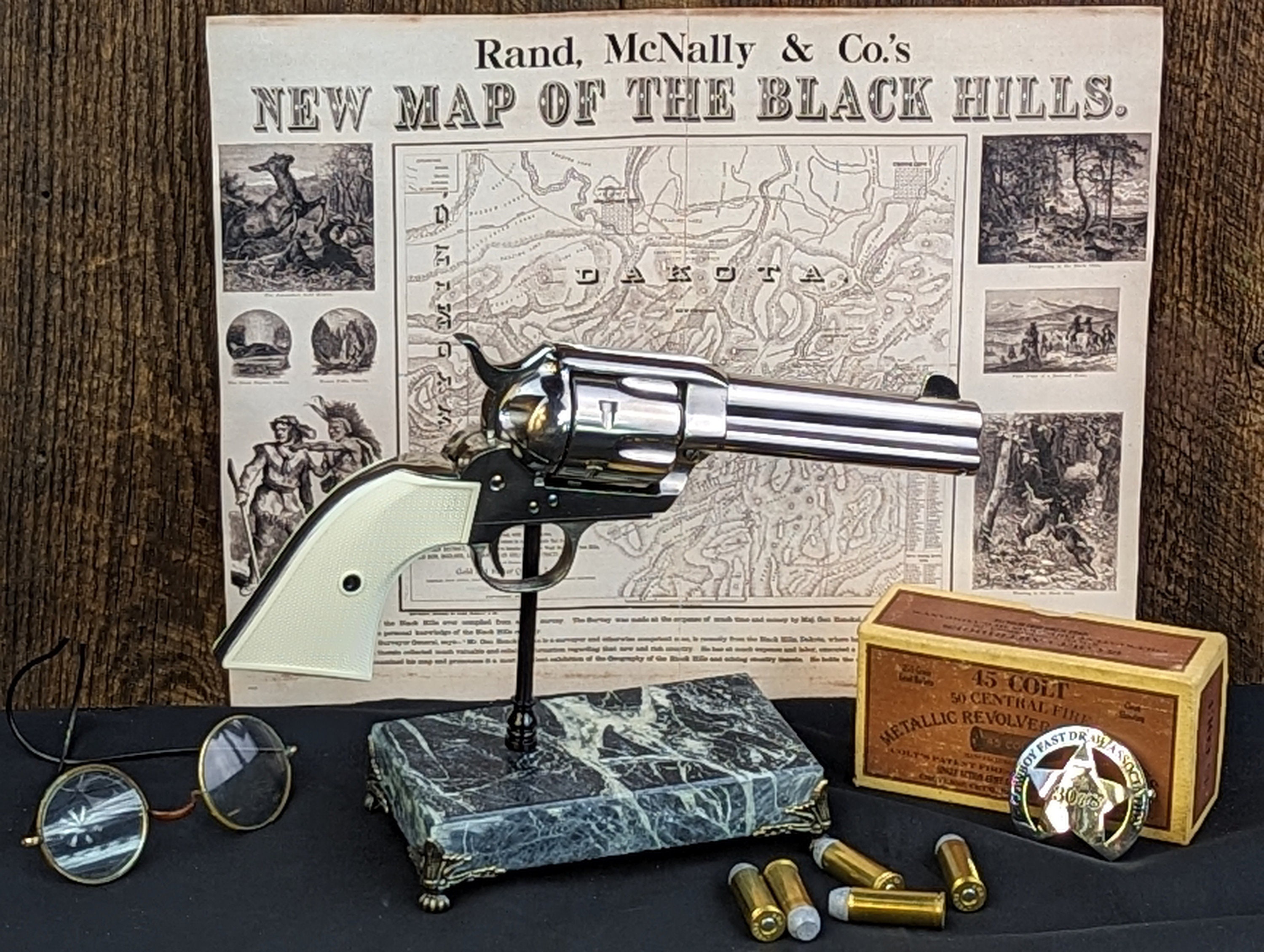 Revolver Stand Cowboy Action Shooting Colt Single Action Army Grey ...