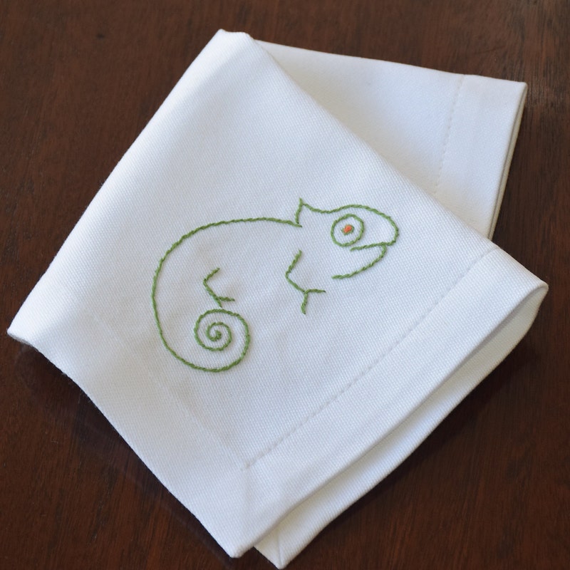 Embroidered Napkins - Etsy