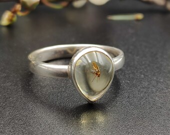 Insect Amber Ring - Etsy