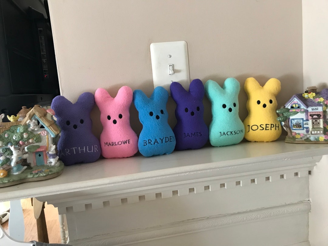 Custom Embroidered Stuffed Peeps - Etsy