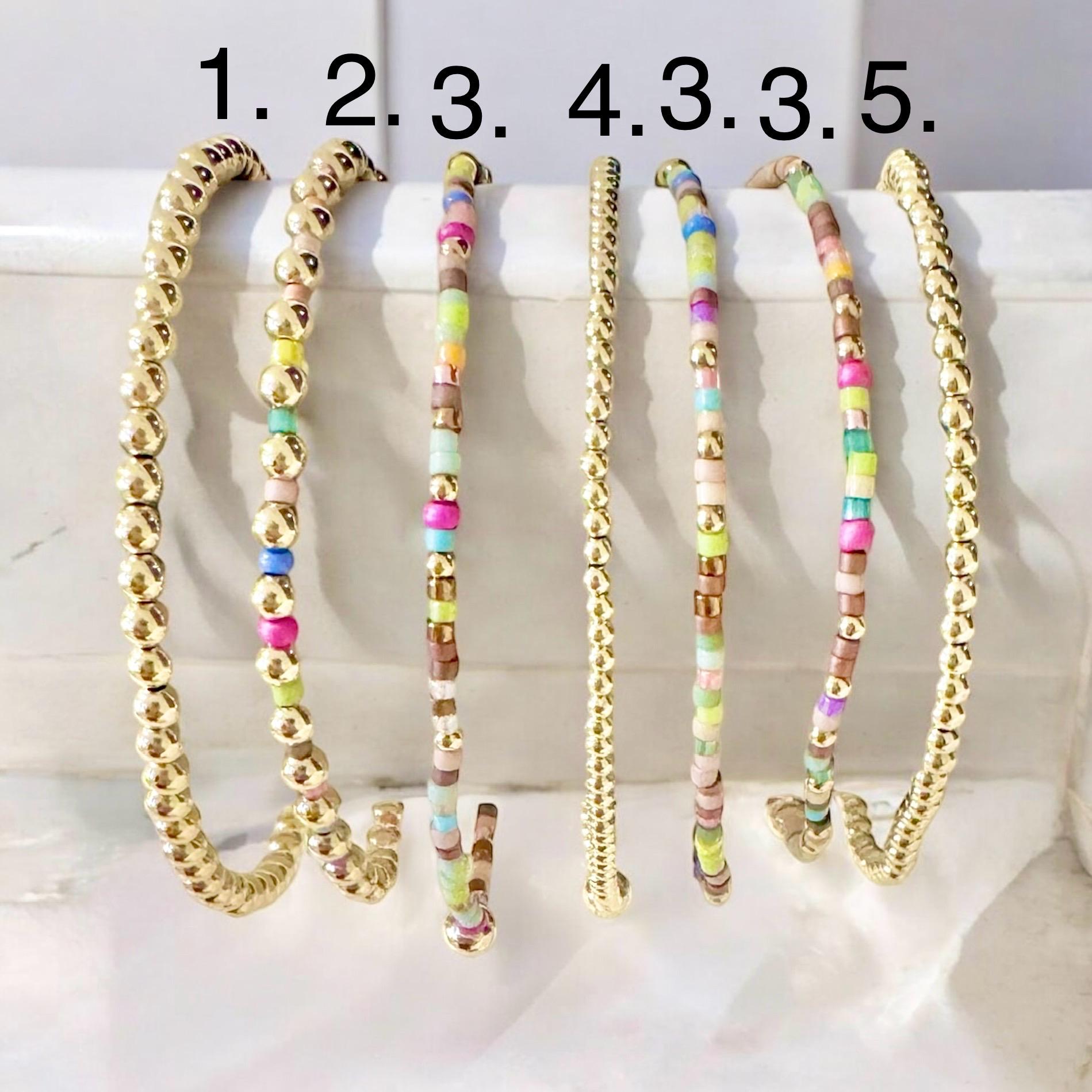 Trending Colors of Spring/summer Seed Bead and Gold Filled Stretch ...