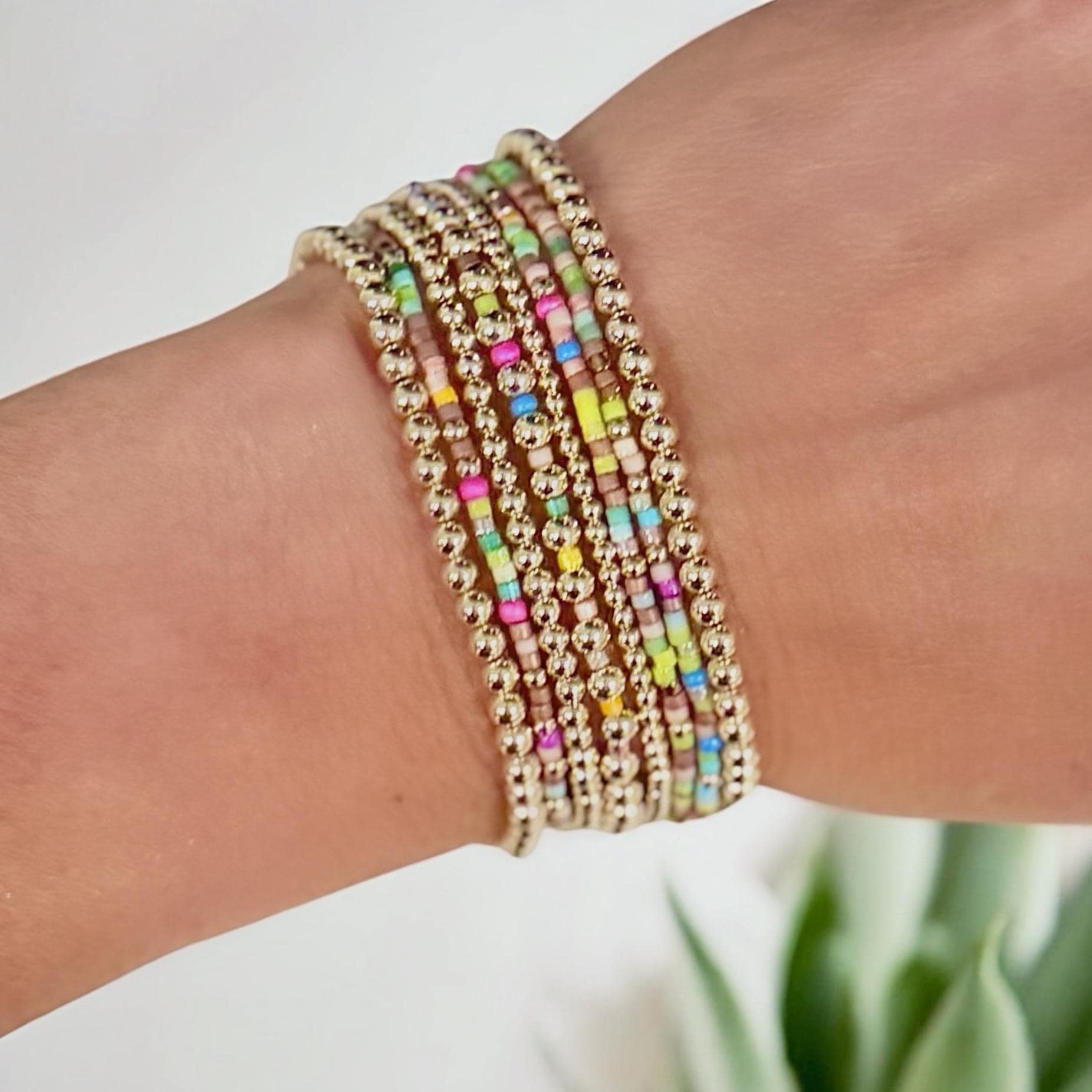 Trending Colors of Spring/summer Seed Bead and Gold Filled Stretch ...