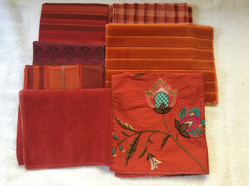 Twelve Samples of Gorgeous European Fabrics From France, and Italy. - Etsy