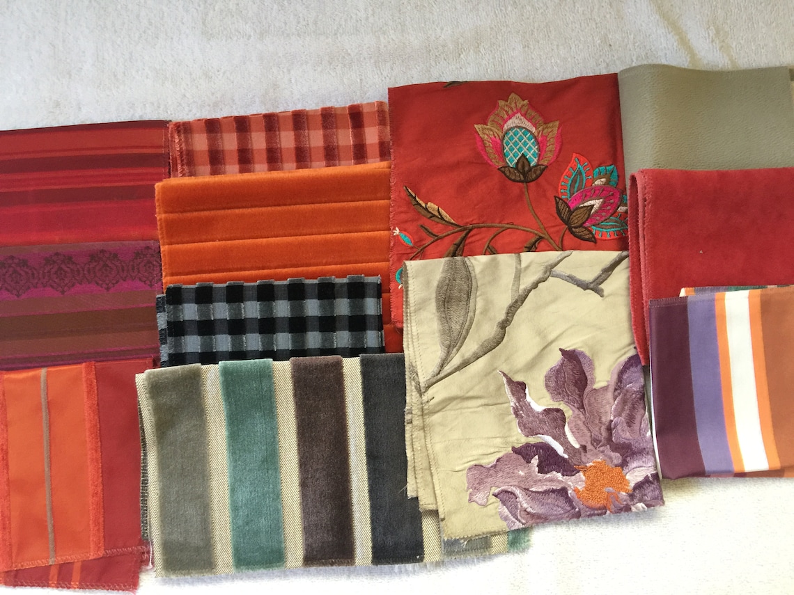 Twelve Samples of Gorgeous European Fabrics From France, and Italy. - Etsy