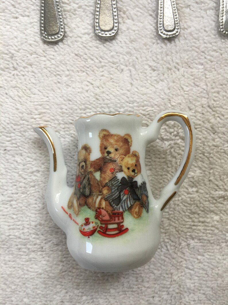 Miniature Steif Bear Picnic Basket Made by Reutter Germany - Etsy