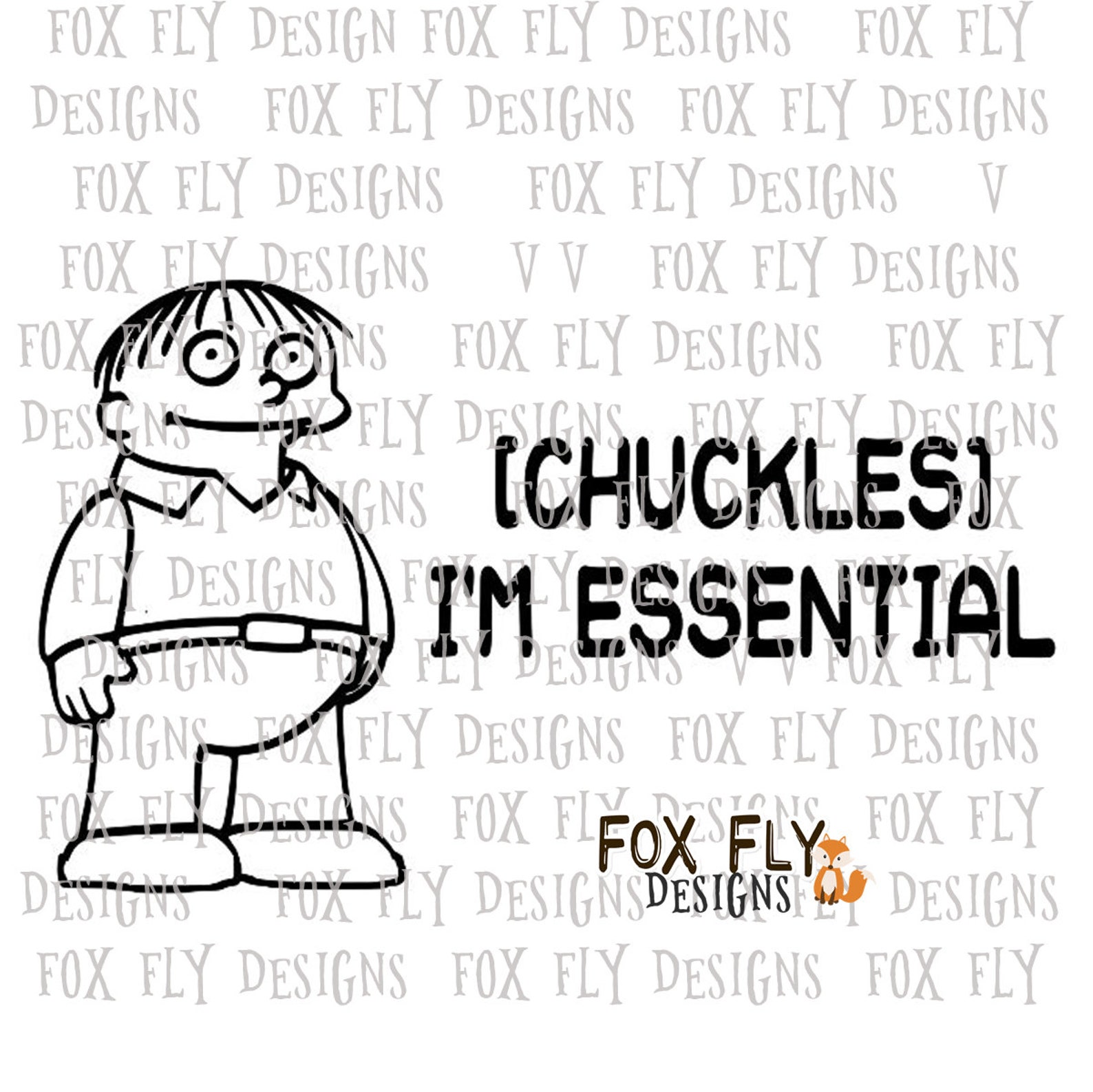 Ralph Wiggum I'm Essential SVG Cricut Silhouette - Etsy