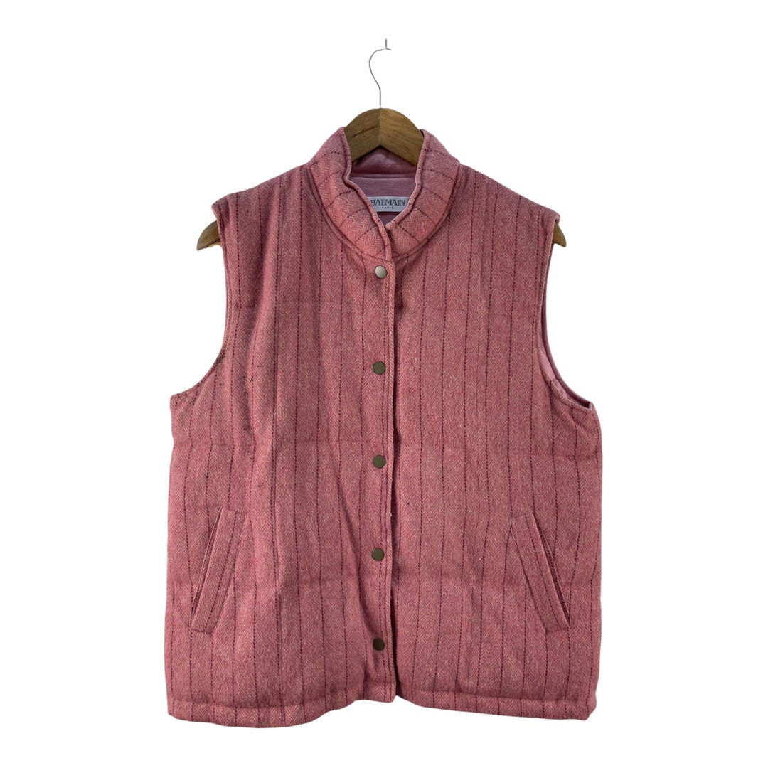 Vintage Balmain Paris Wool Vest - Etsy