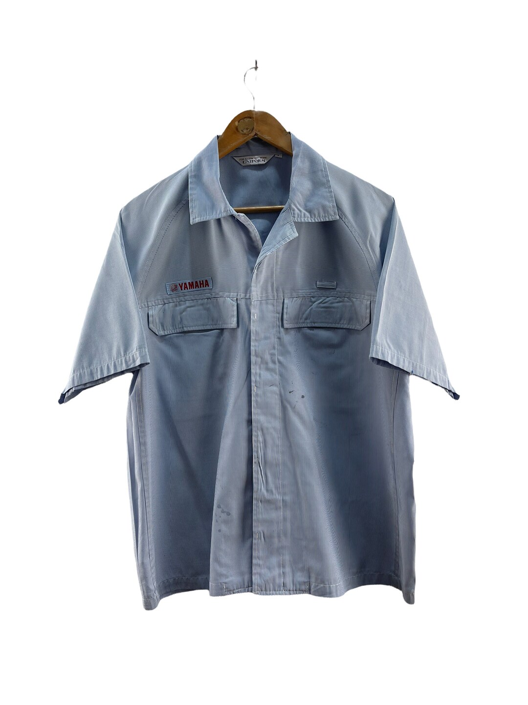 Vintage Yamaha Striped Working Shirt - Etsy