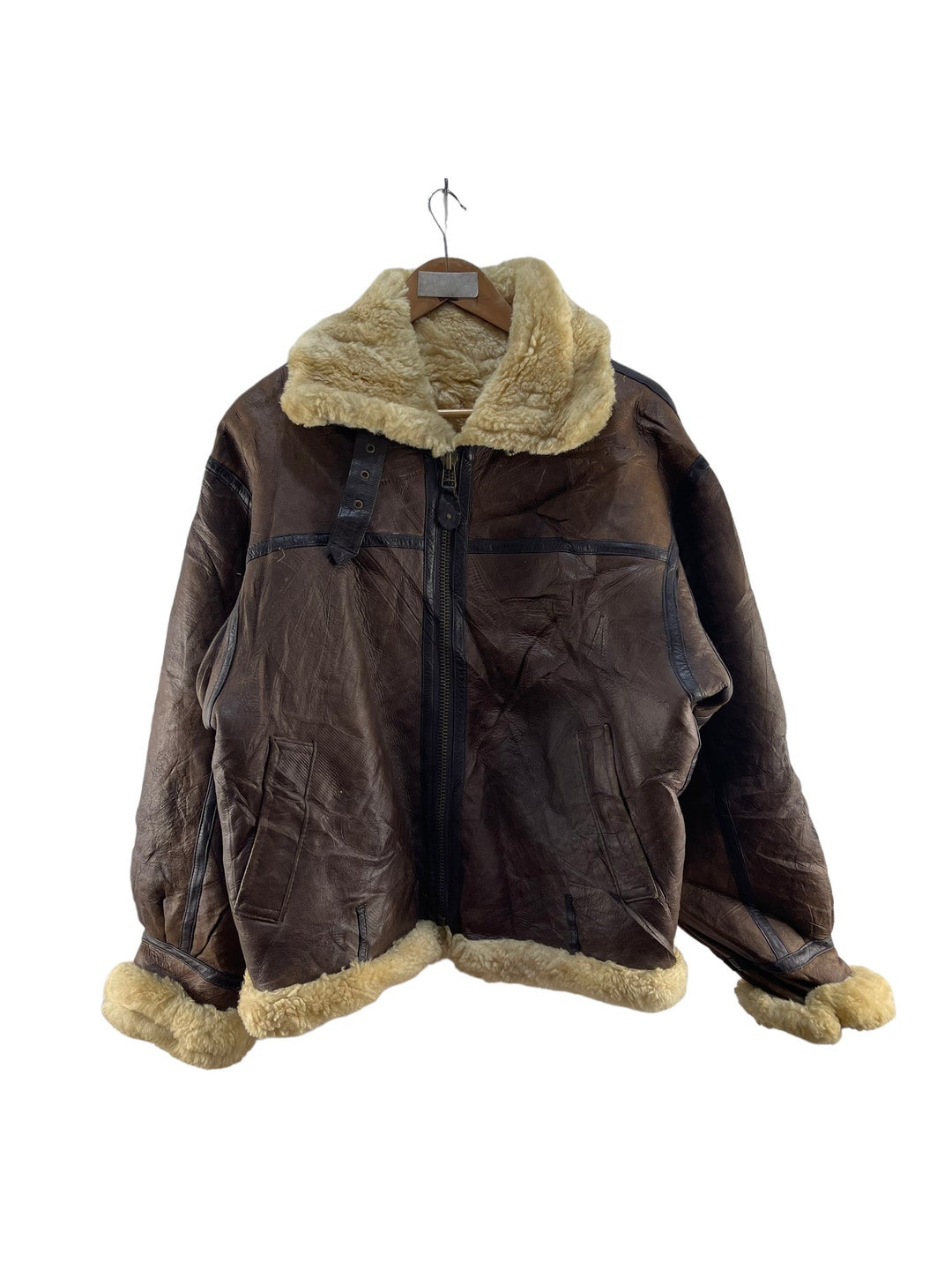 Vintage Bugle Boy USA Leather Jacket - Etsy