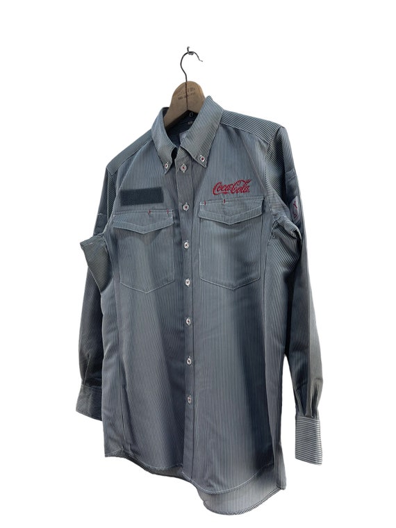 Vintage Coca Cola Uniform Worker Button Shirt - Gem