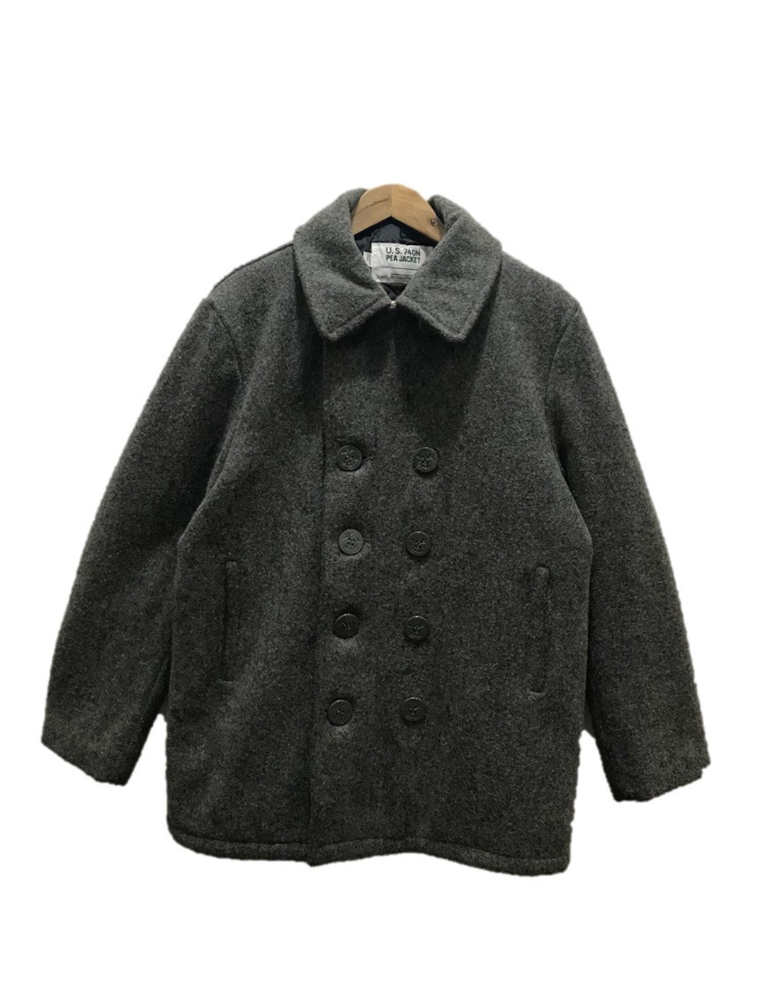 Vintage U.S 740N Gray Wool Peacoat Schott Jacket - Etsy