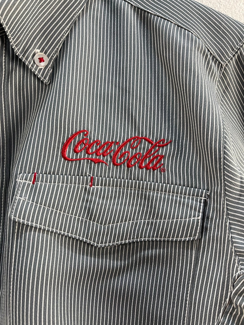 Vintage Coca Cola Uniform Worker Button Shirt - Etsy