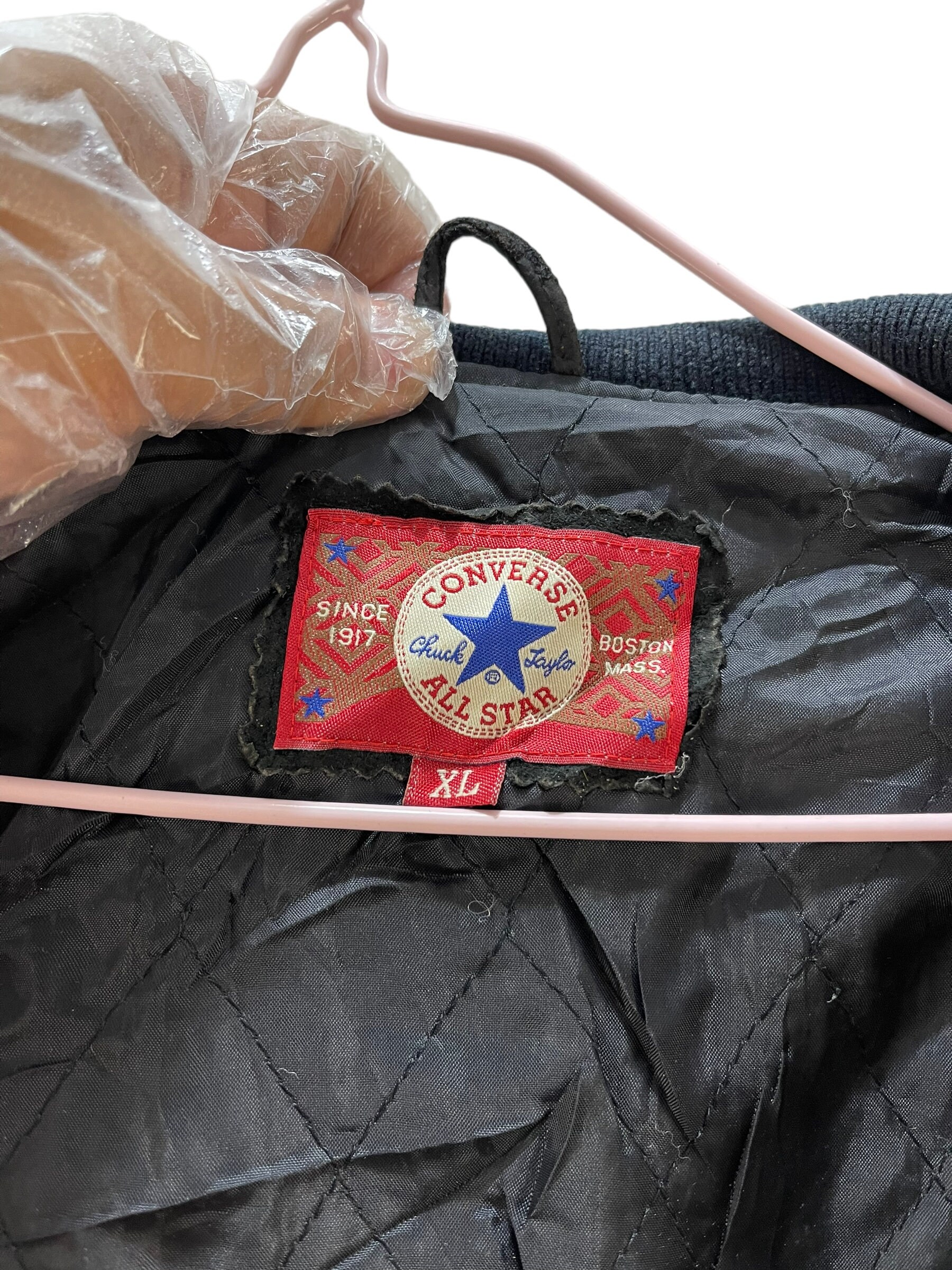 Vintage Converse Chuck Taylor Pig Leather Varsity Jacket - Etsy