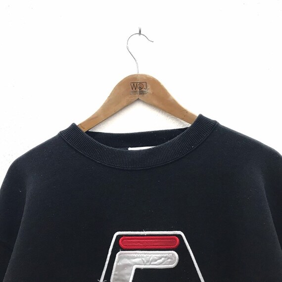 Vintage Fila Spellout Logo Embroidery Sweatshirt Medi… - Gem