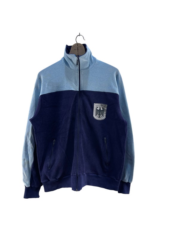 Vintage Bundeswehr German Sport Track Top Jacket - Gem