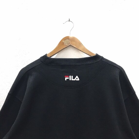 Vintage Fila Spellout Logo Embroidery Sweatshirt Medi… - Gem