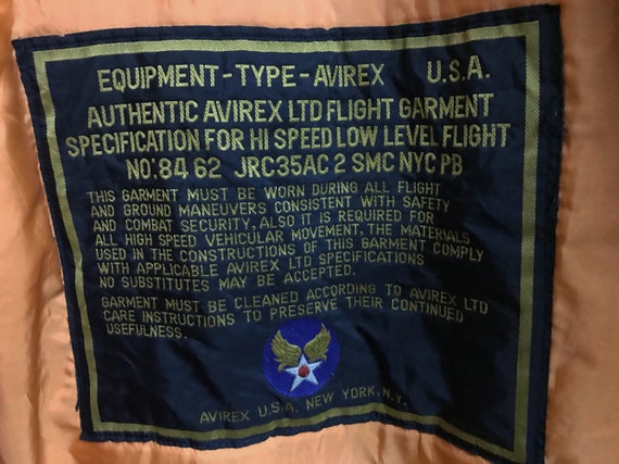 Vintage Surprise Attack Avirex USA Flyer’s Man Interm… - Gem