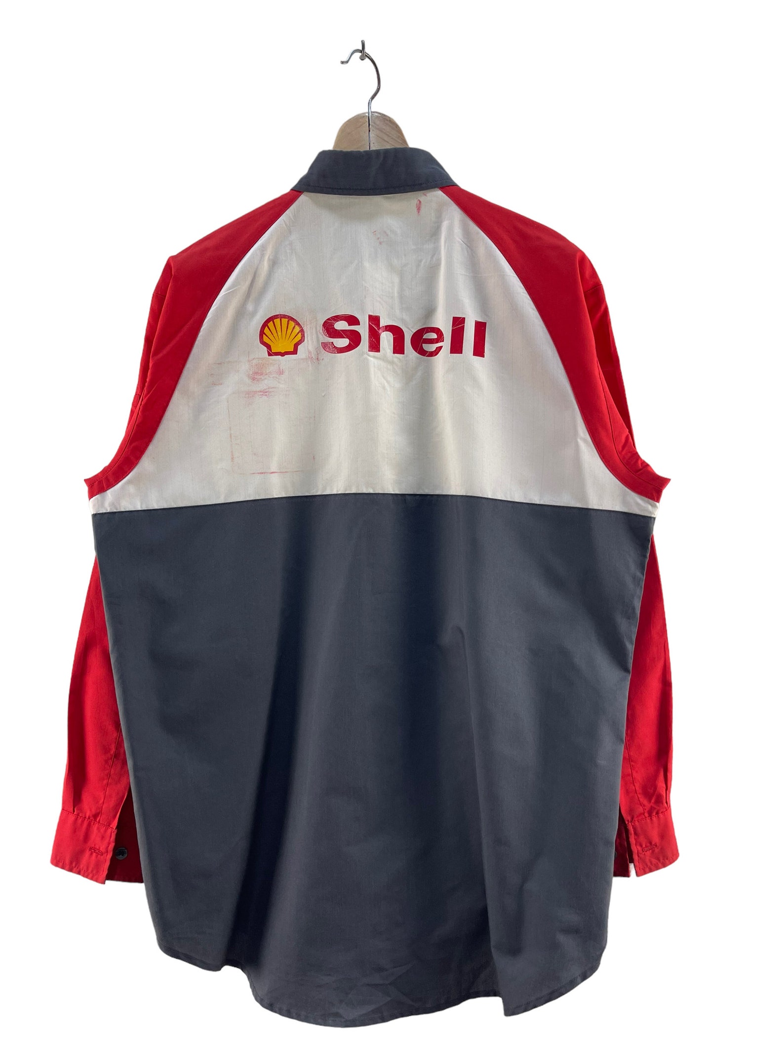 Vintage Shell Uniform Worker Button Shirt - Etsy