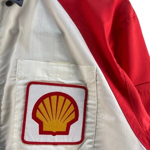 Vintage Shell Uniform Worker Button Shirt - Etsy