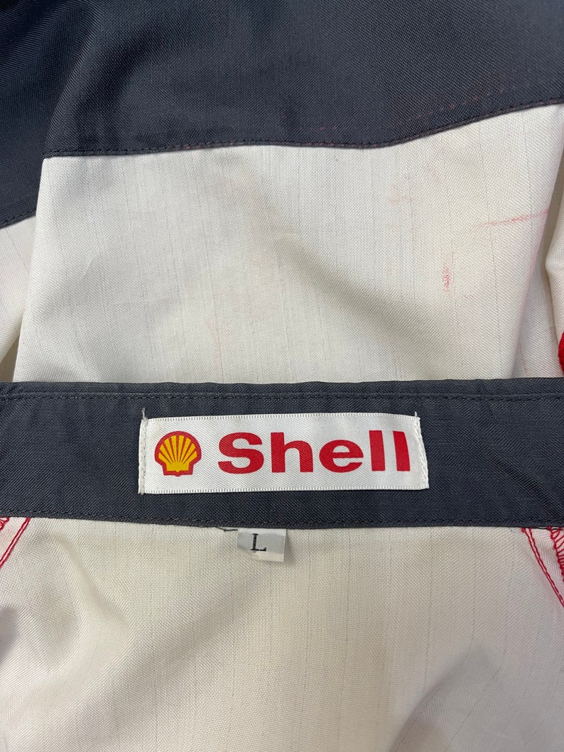 Vintage Shell Uniform Worker Button Shirt - Etsy