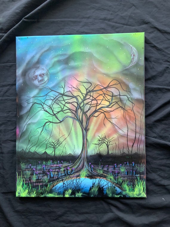 Trippy Tree Background