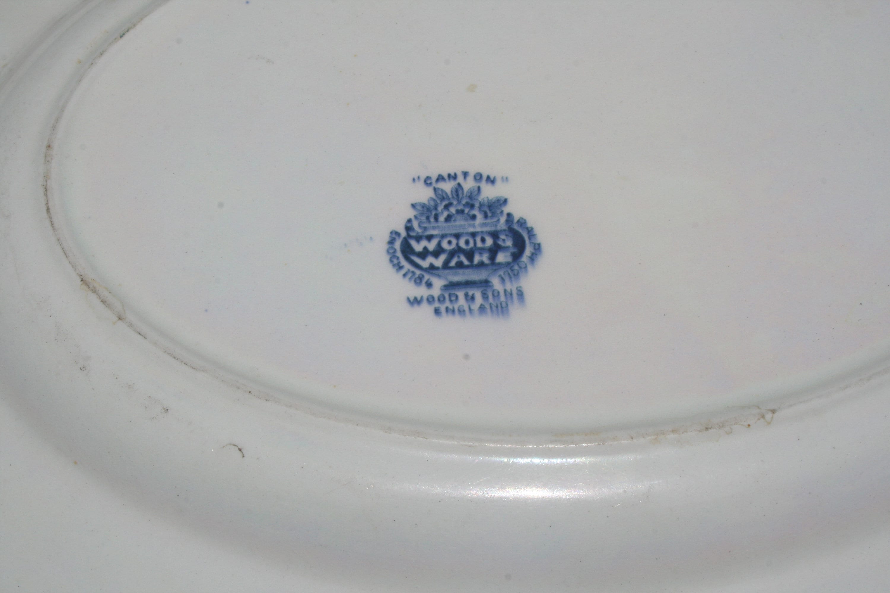 RARE 19th Century Enoch Woods & Ware Chinese Export Canton Blue and ...