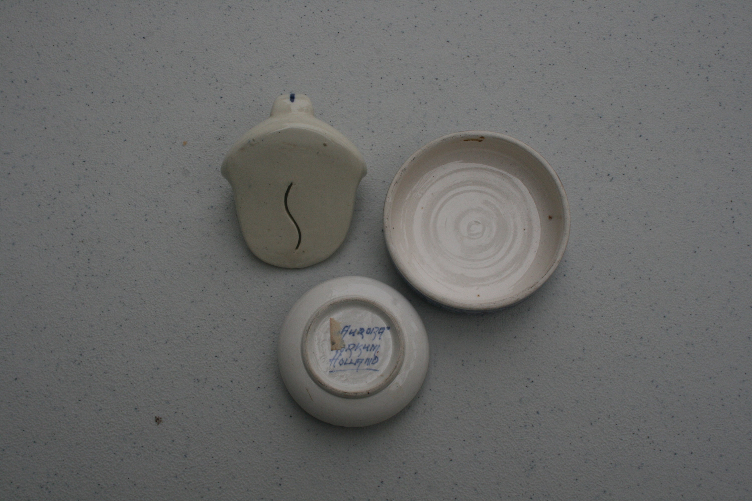 Vintage Delft Aurora Workum Holland Blue Mini Crimped Triangular Dish ...