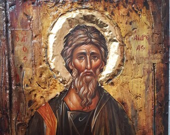 Saint St Andrew Icon - Etsy