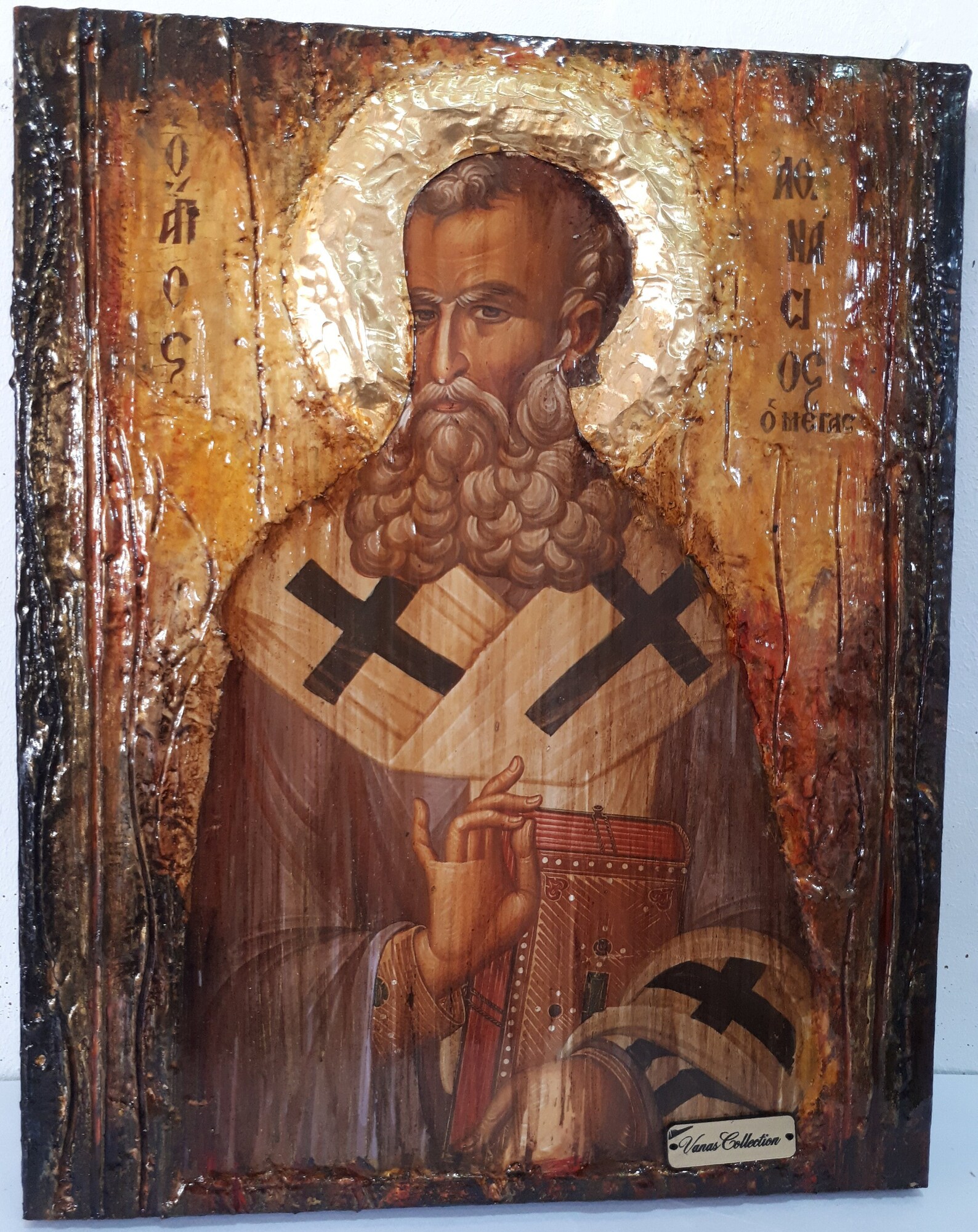 Saint St. Athanasious Athanasios Icon, Greek Byzantine Christian Icons ...