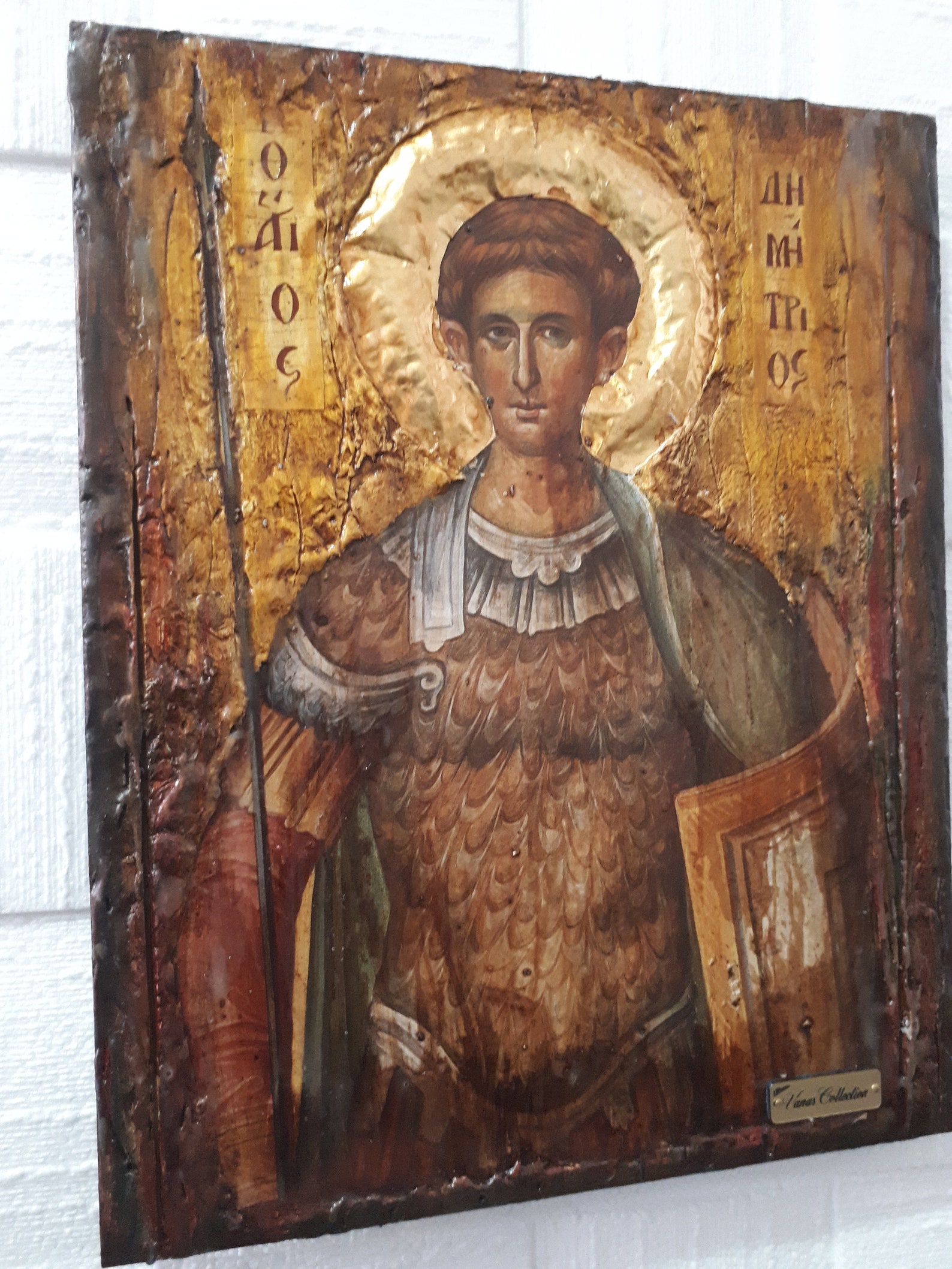 Saint St Dimitrios Demetrius Handmade Orthodox Icon Byzantine - Etsy
