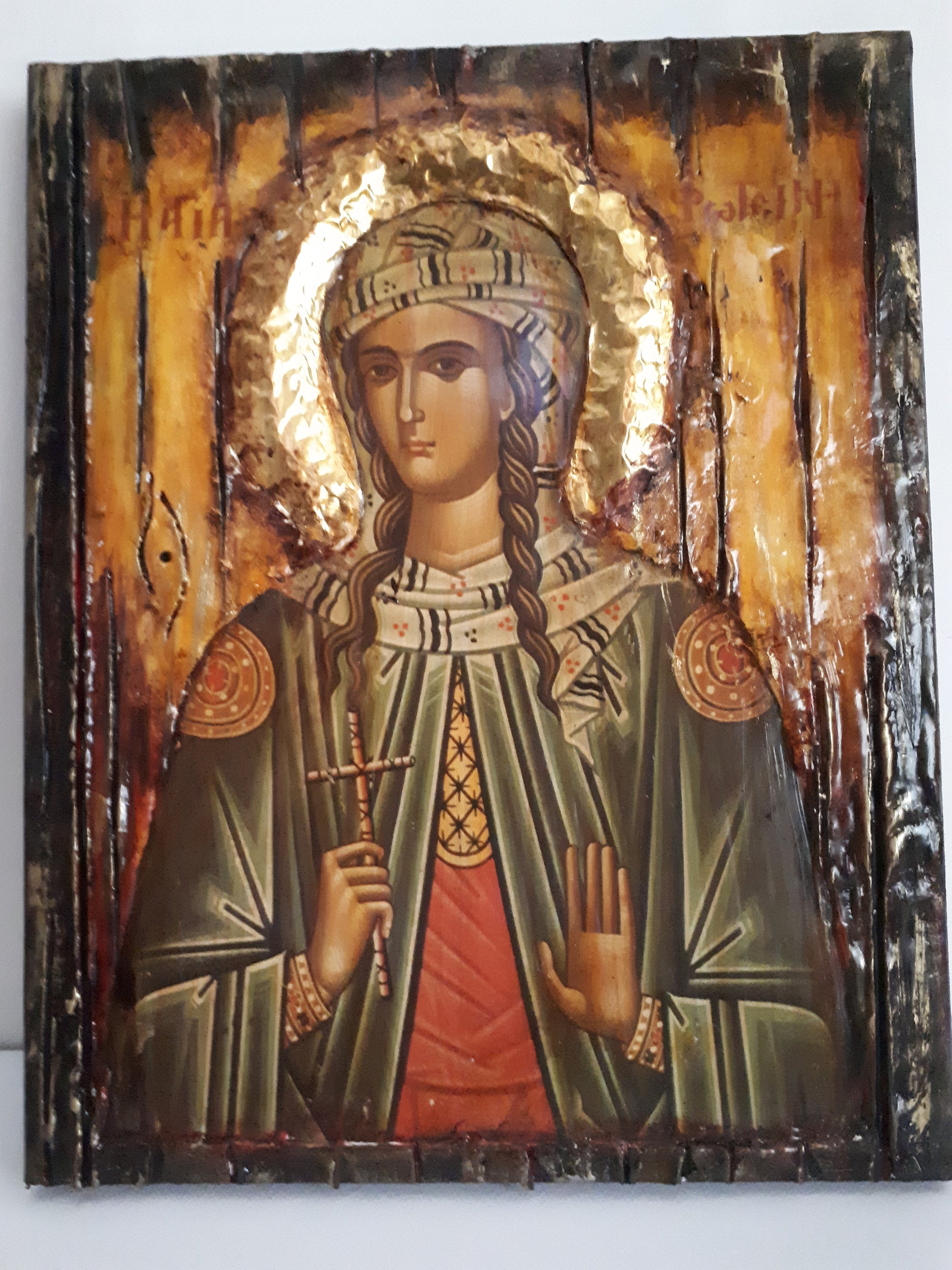 Icon of St. Photini Fotini-the Samaritan Woman-Orthodox Greek Byzantine ...