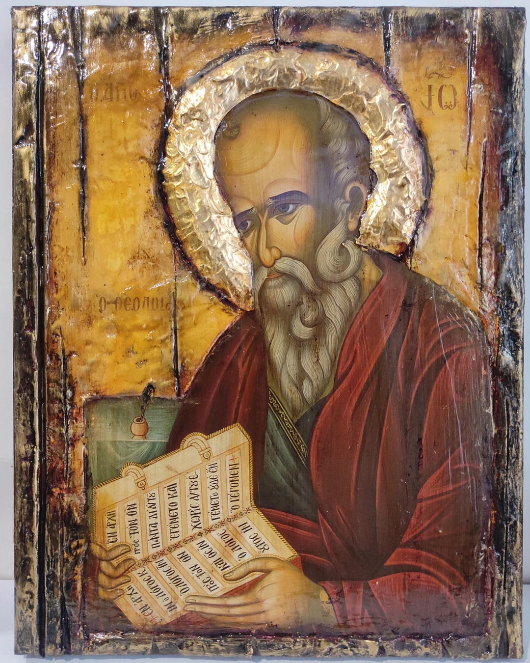Saint John Ioannis the Apostle and Evangelist the Theologian Icon-greek ...