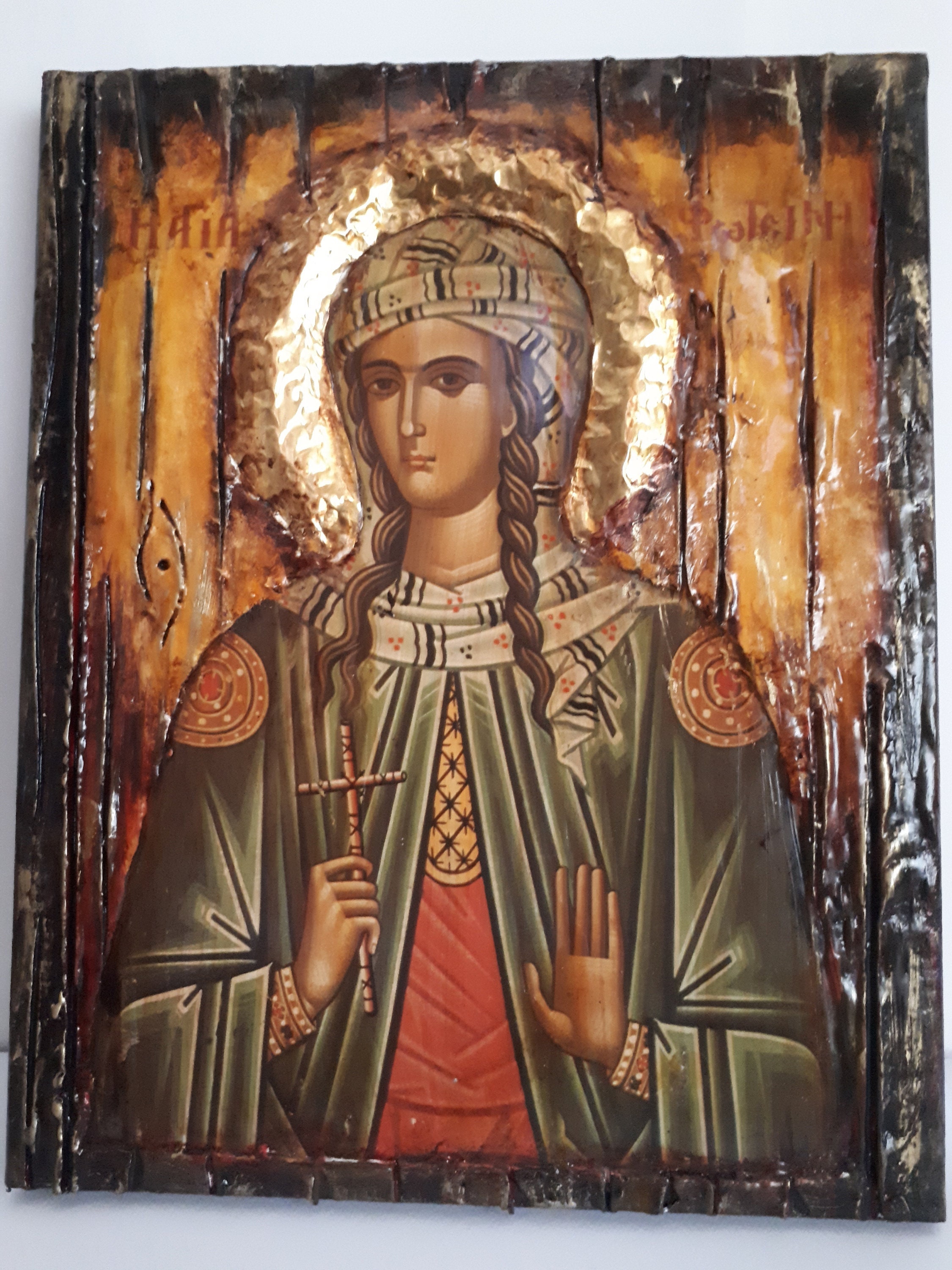 Icon of St. Photini Fotini-the Samaritan Woman-Orthodox Greek Byzantine ...