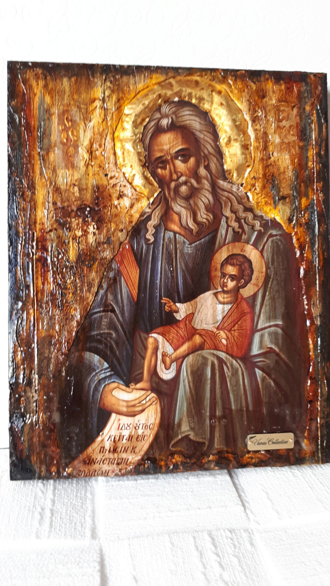 Saint St. Simeon Symeon the God Icon-greek Orthodox Byzantine - Etsy