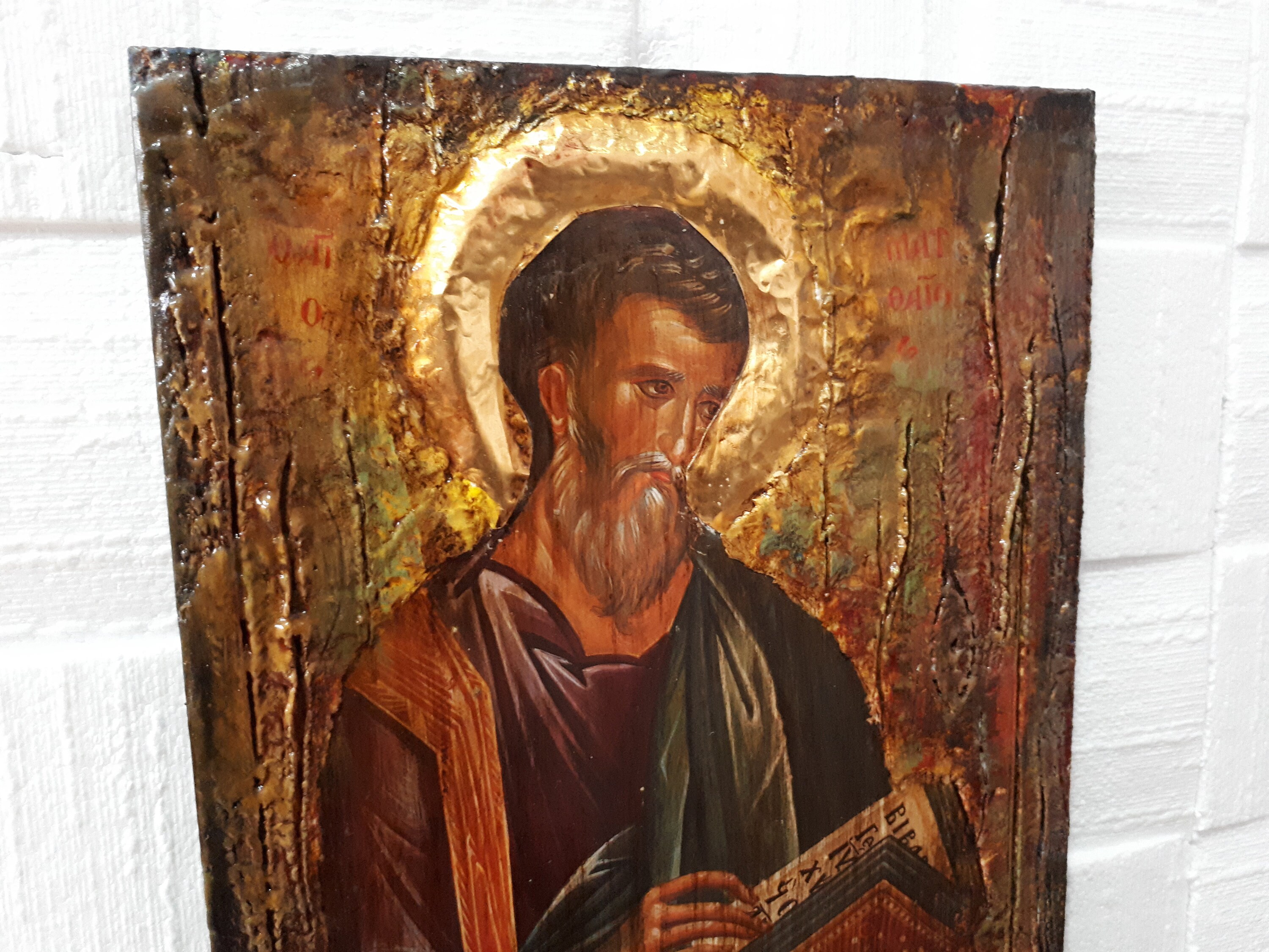 Saint St. Matthew the Apostle Icon Orthodox Greek Byzantine - Etsy