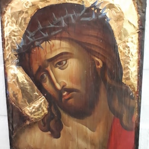 Jesus Christ bridegroom Nymphios-greek Byzantine Orthodox Face Art Icon ...