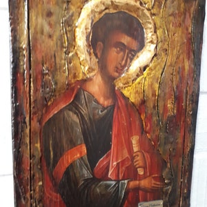Saint Thomas the Apostle Icon Rare Byzantine Greek Orthodox Antique ...