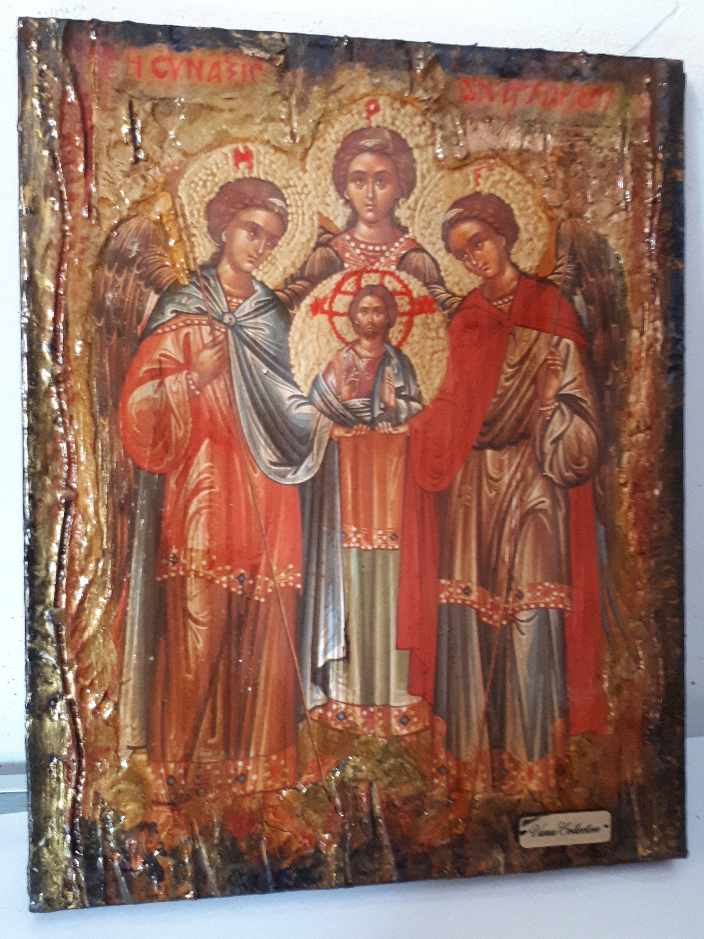 Synaxis Gathering of the Archangels Icon-Greek Byzantine Christian ...