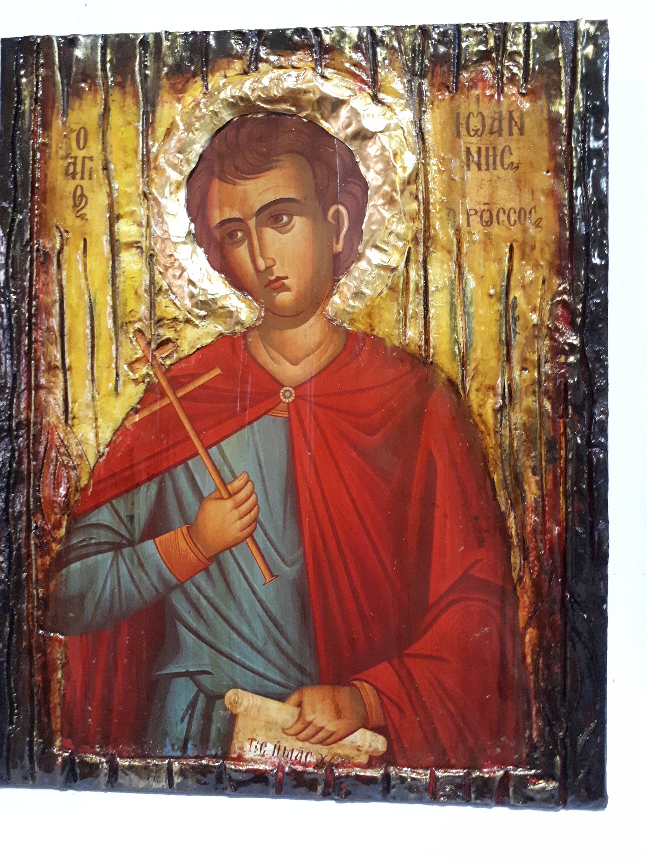 Saint John Ioannis the Russian of Evia Icon-Greek Orthodox | Etsy