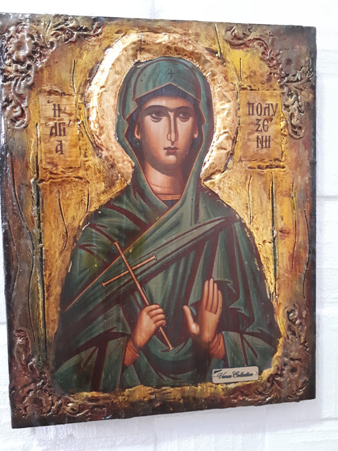Saint Polyxeni Icone Ikona Ikon-rare Byzantine Greek Orthodox Antique ...
